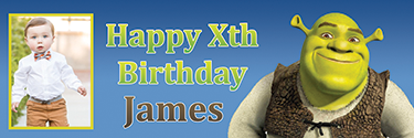 Shrek Theme Birthday Banners | Personalised Birthday Banners